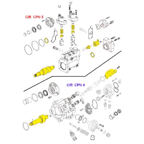 Bosch CP4/2 Pump Repair Kit for 0445010611 / 0445010673 - Diesel Engine ...